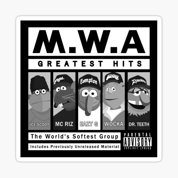 "MWA - Muppets With an Attitude" Sticker by PoormanToast | Redbubble