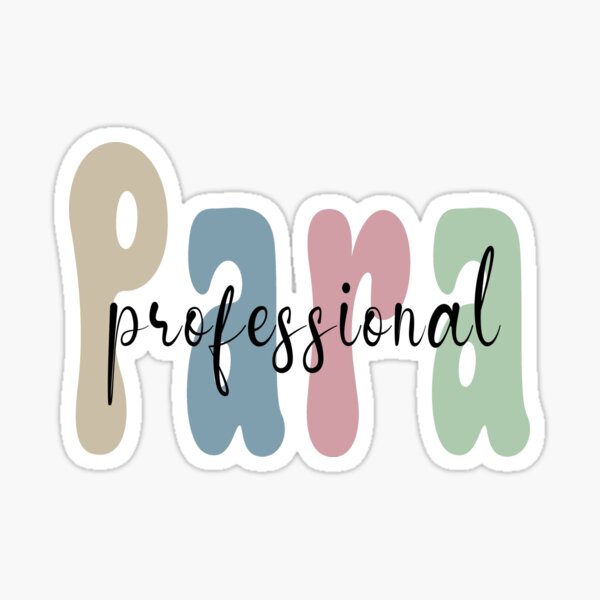 "Paraprofessional Para Teacher Parapro Paraeducator" Sticker by ...
