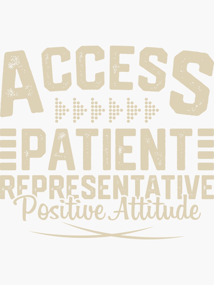 "Access patient representative" Sticker by CreemaArt | Redbubble