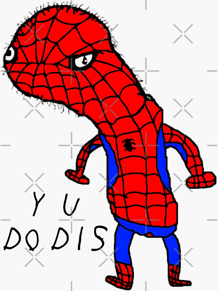 "HQ New Spoderman Meme" Sticker by fomodesigns | Redbubble