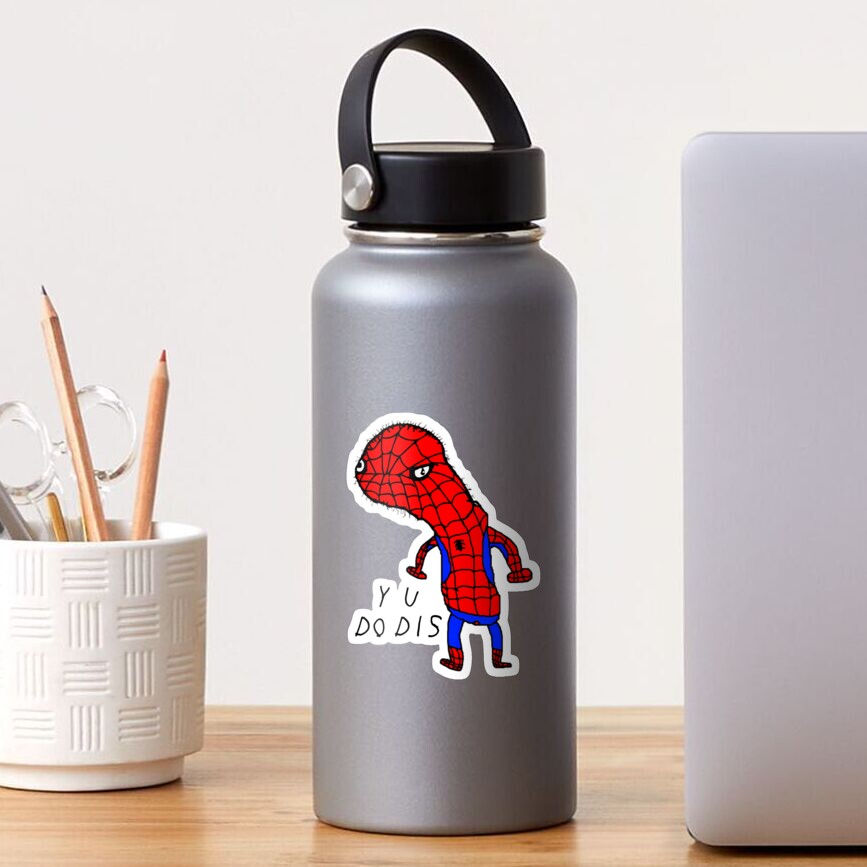 "HQ New Spoderman Meme" Sticker by fomodesigns | Redbubble
