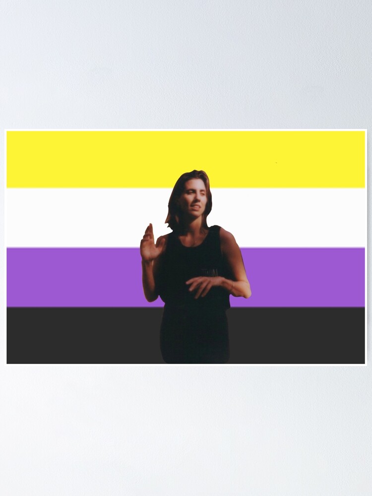 "ER Fightmaster Non-binary Flag" Poster for Sale by BartleysLabCoat ...