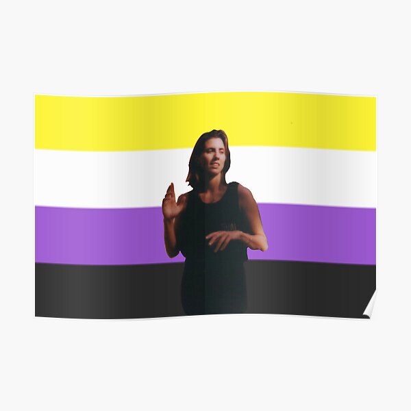 "ER Fightmaster Non-binary Flag" Poster for Sale by BartleysLabCoat | Redbubble