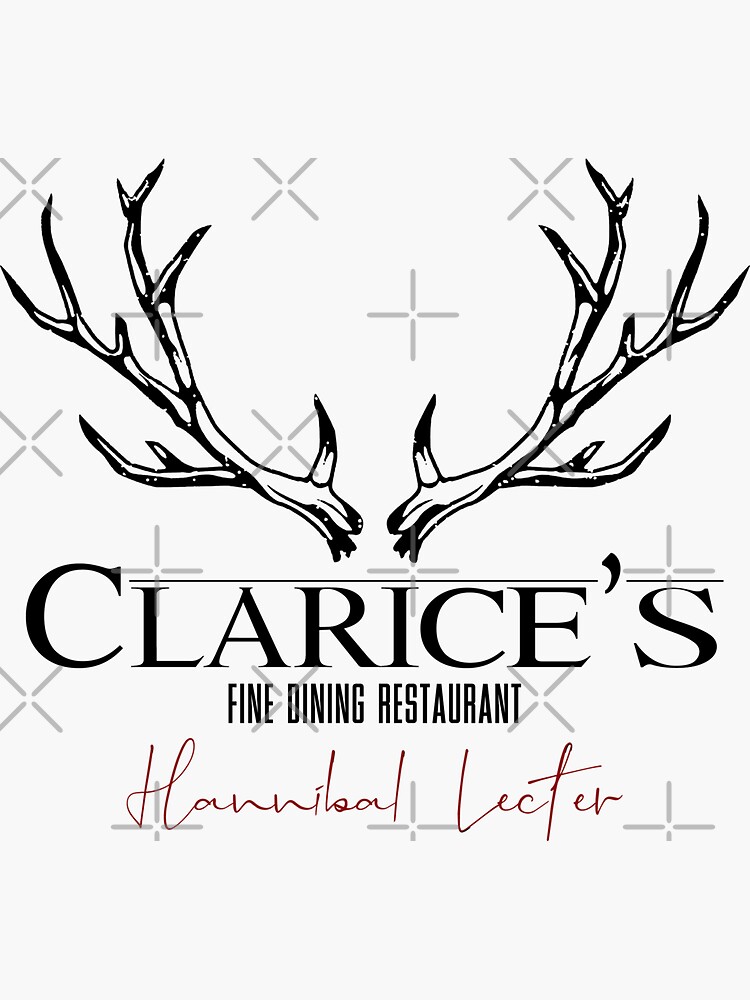 "Clarice's Restaurant logo - (Black) - Couch Potato" Sticker for Sale ...