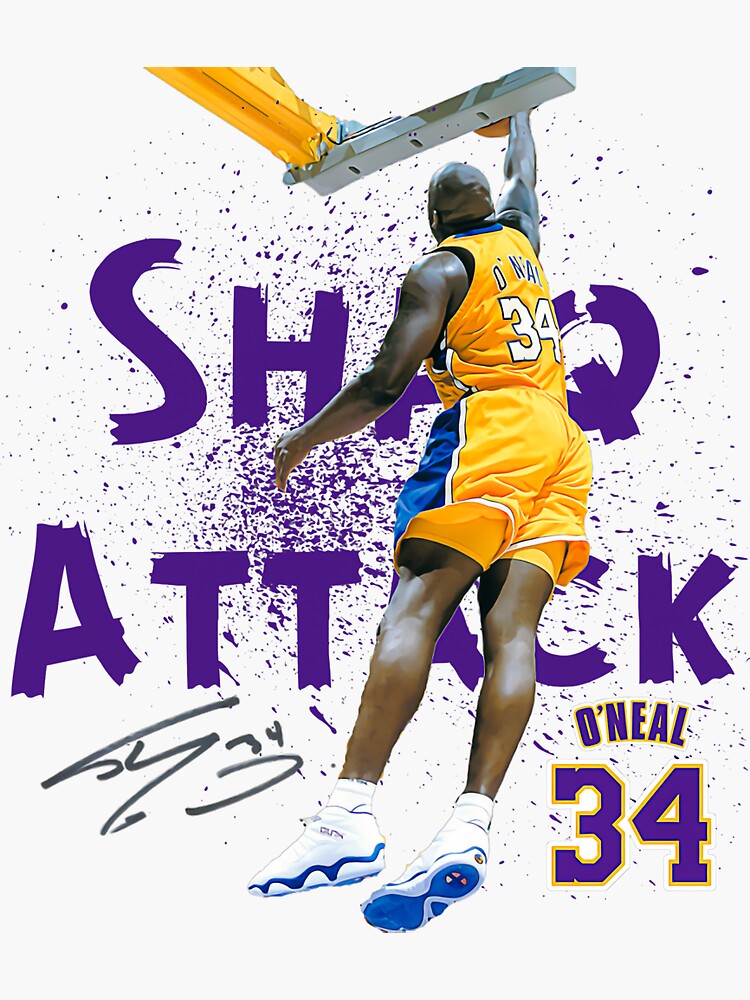 "Shaquille Oneal 34" Sticker by pharcrenger | Redbubble