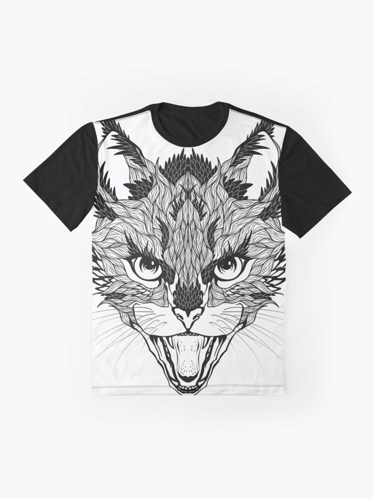 "Angry Cat" T-shirt for Sale by traumfaenger | Redbubble | fashion ...