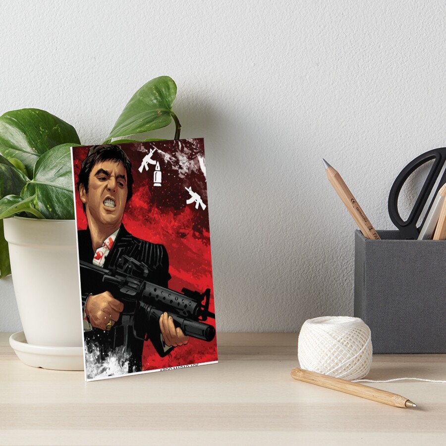 "Bastard Scarface" Art Board Print for Sale by abdomaradads | Redbubble
