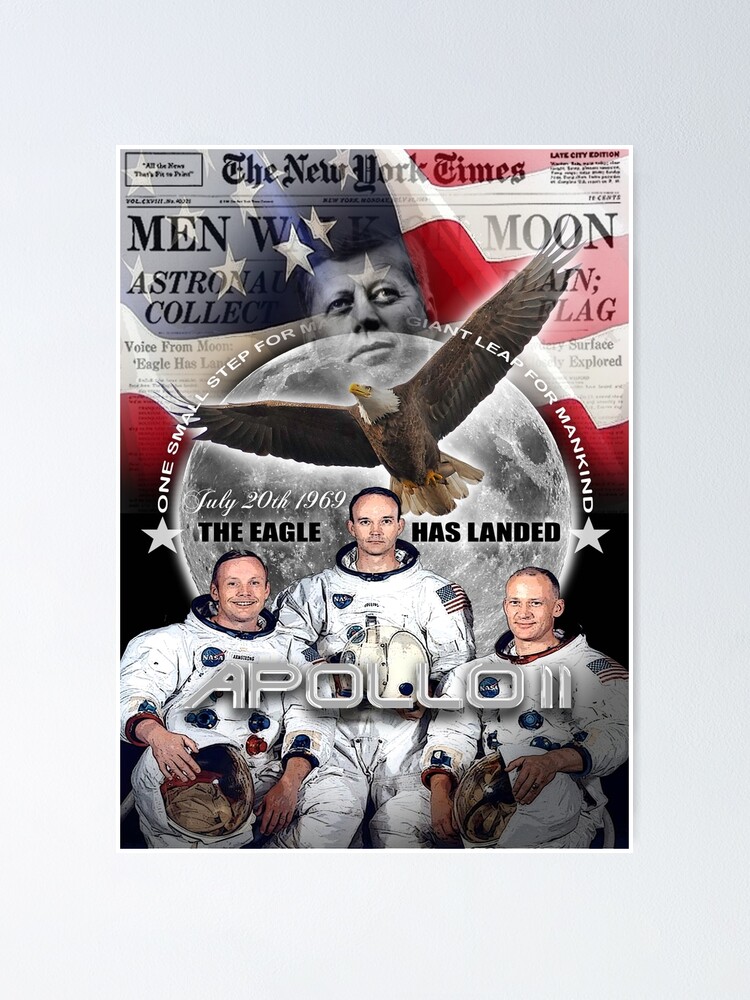 "apollo 11" Poster by redboy | Redbubble