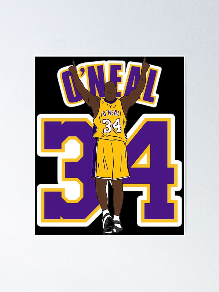"Shaquille Oneal NBA 34" Poster for Sale by pharcrenger | Redbubble