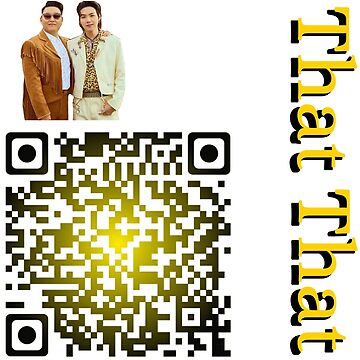 "PSY That That prod and ft Suga of BTS - QR code" Sticker for Sale by ...