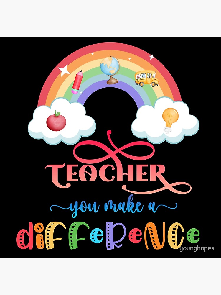 "Teacher You Make a Difference - Teacher Appreciation- End of School ...