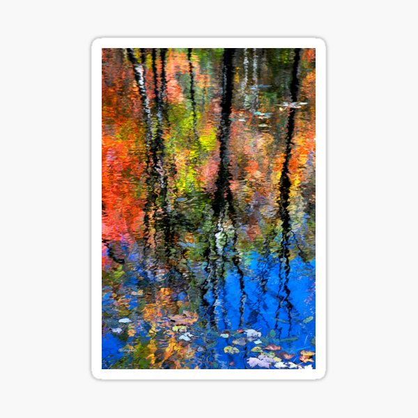 "Tree Reflection Abstract" Sticker for Sale by rollosphotos | Redbubble
