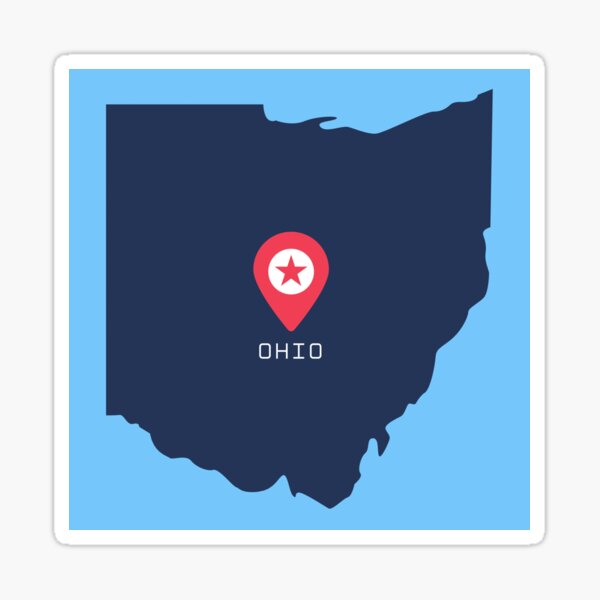 "Ohio" Sticker by Ourhappyplaces | Redbubble