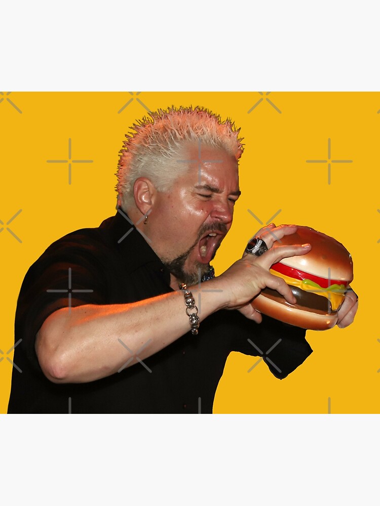"Guy Fieri Burger" Poster for Sale by fadedroses94 | Redbubble