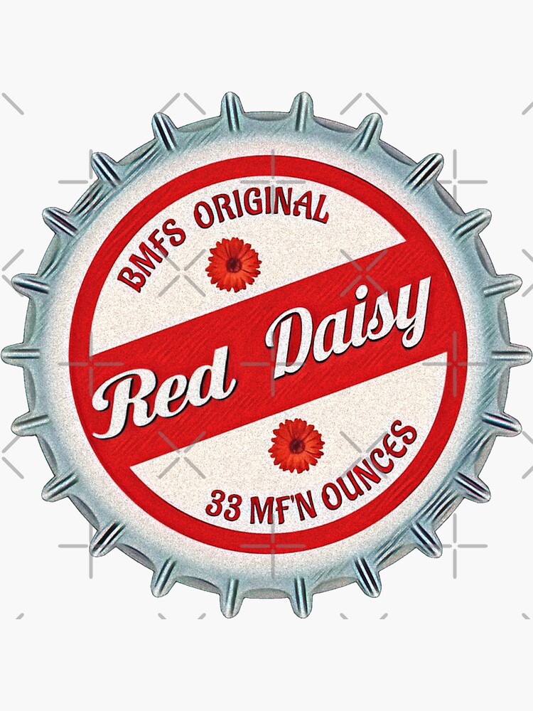 "Red Daisy" Sticker for Sale by Trigger413 | Redbubble