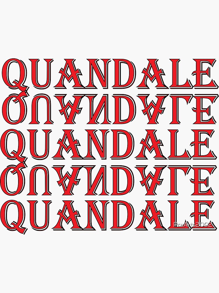 "Quandale Dingle classic" Sticker by PraArts2002 | Redbubble