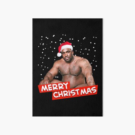 "big dick black guy meme funny barry wood christmas sweater" Art Board ...