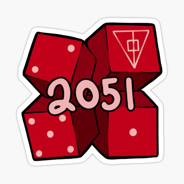 "DiCEORG 2051 STiCKER" Sticker by 2051 | Redbubble