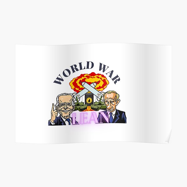 "world war lean cartoon" Poster for Sale by uzal11 | Redbubble