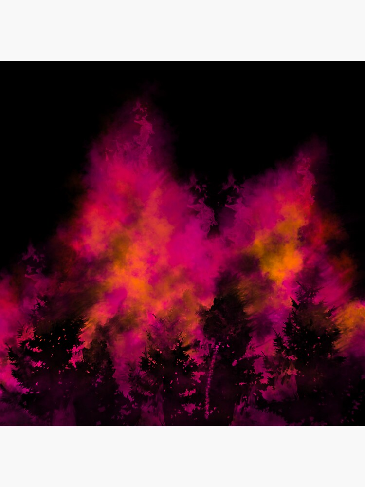 "Pink Wildfire Hot Flaming Forest Burning High Resolution Tree Forest ...