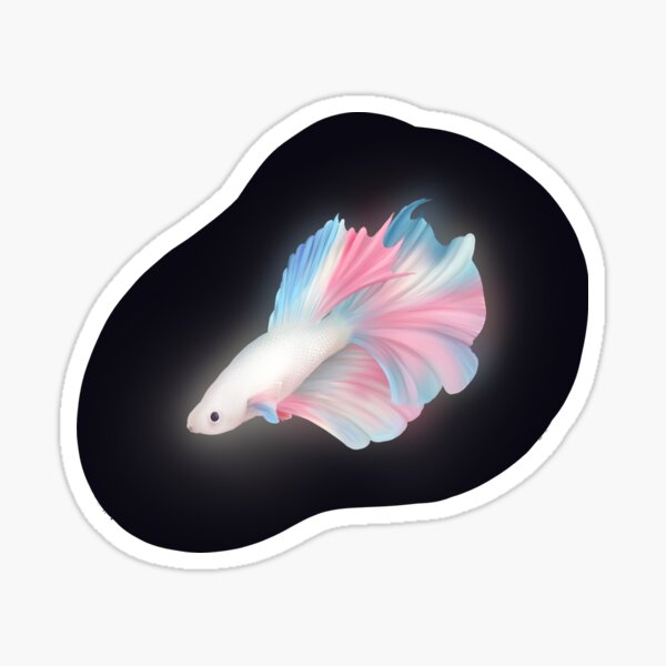 "trans fish" Sticker by Dhdraws | Redbubble