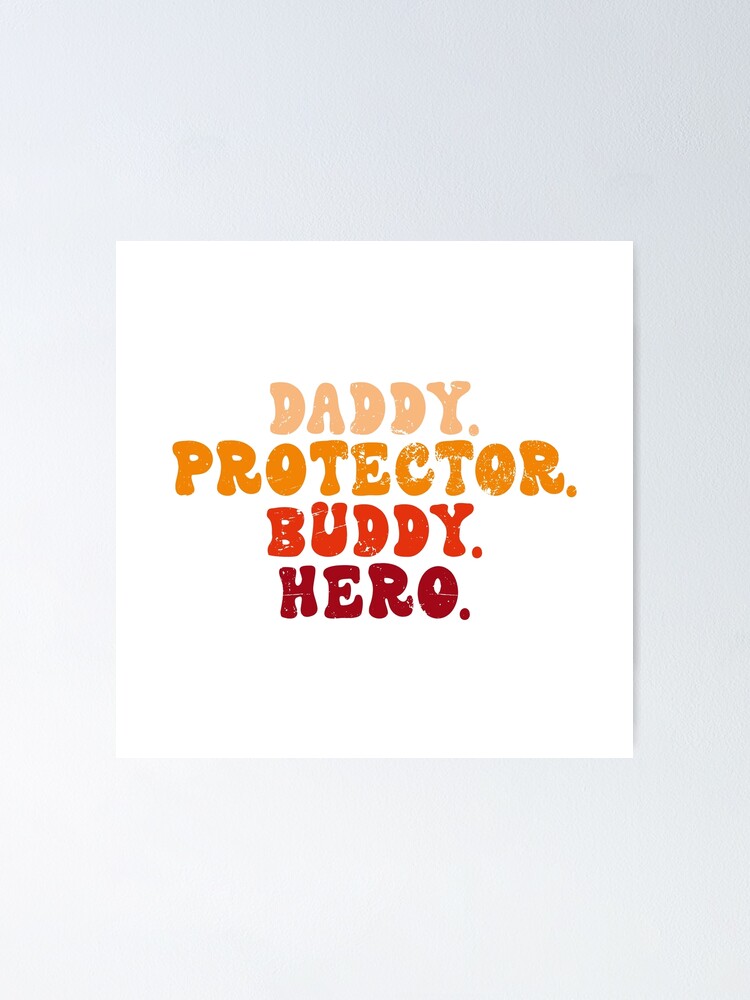 Póster «Protector de papá, papá retro vintage para ser, pronto para ser ...