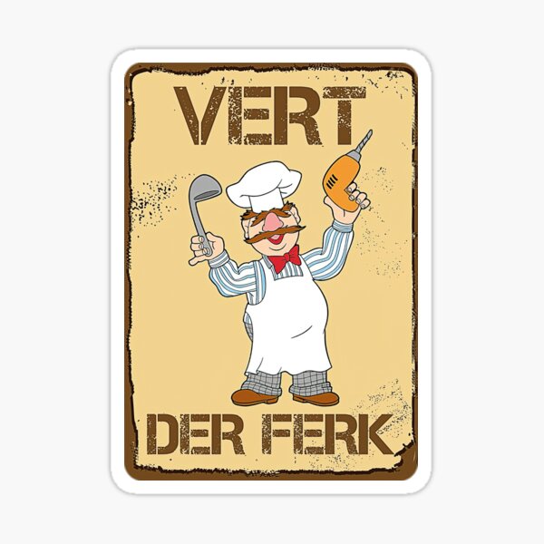 "Swedish Chef Swedish Chef fan" Sticker for Sale by pilmuetal | Redbubble