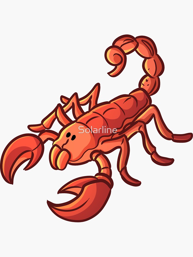 "Red Scorpion" Sticker for Sale by Solarline | Redbubble