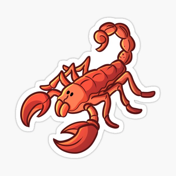 "Red Scorpion" Sticker for Sale by Solarline | Redbubble