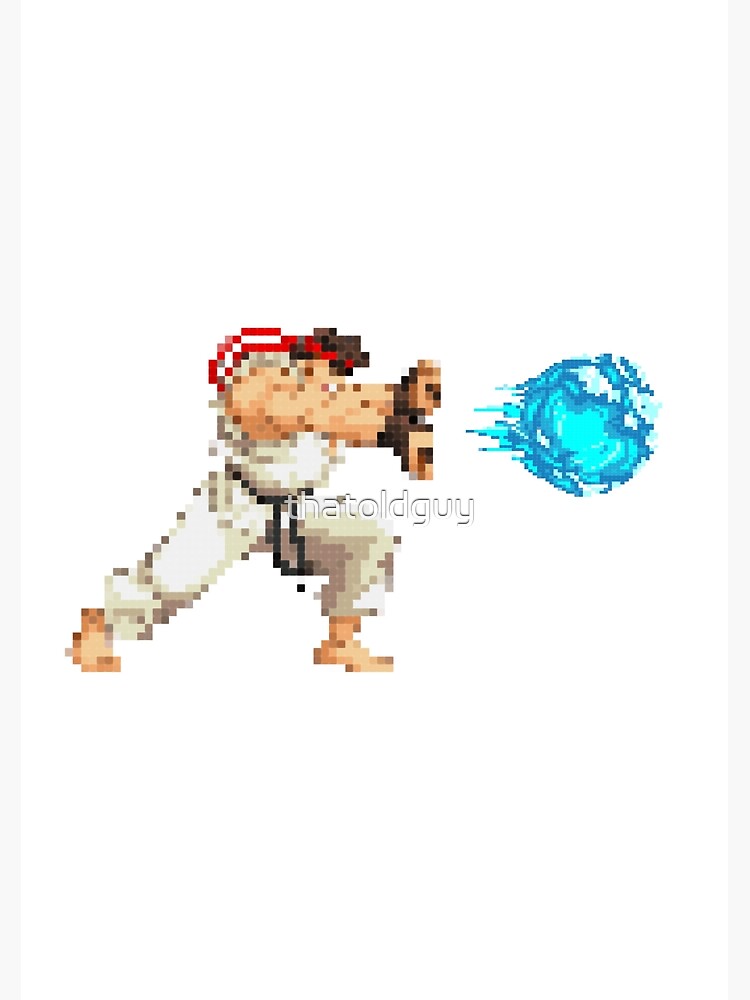 "1987 Street Fighter Ryu HADOUKEN " Poster for Sale by thatoldguy ...