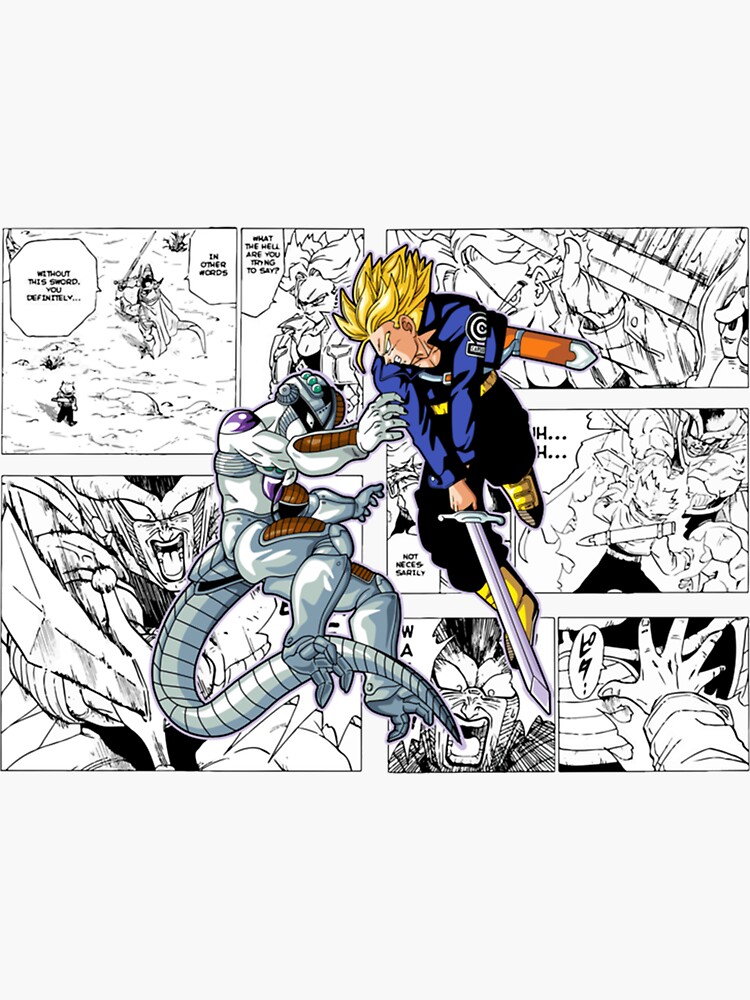 "trunks vs freezer Classic ." Sticker for Sale by loeurmdwlots | Redbubble