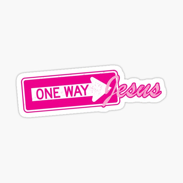 "One Way Jesus" Sticker for Sale by s2ray | Redbubble