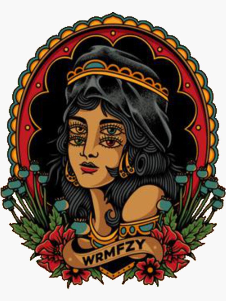 "WRMFZY Poppy " Sticker by AbigailWals | Redbubble