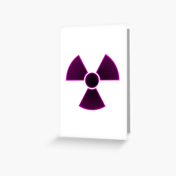 "Purple Nuclear Symbol" Greeting Card for Sale by Gilberticus | Redbubble