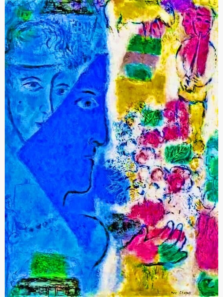 "The Blue Face - by Marc Chagall " Sticker by CristalleLisa | Redbubble