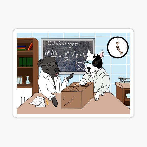 "Science Dogs" Sticker by vhoover | Redbubble
