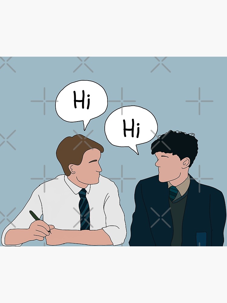 "Nick & Charlie | hi hi | heartstopper | illustration " Photographic ...