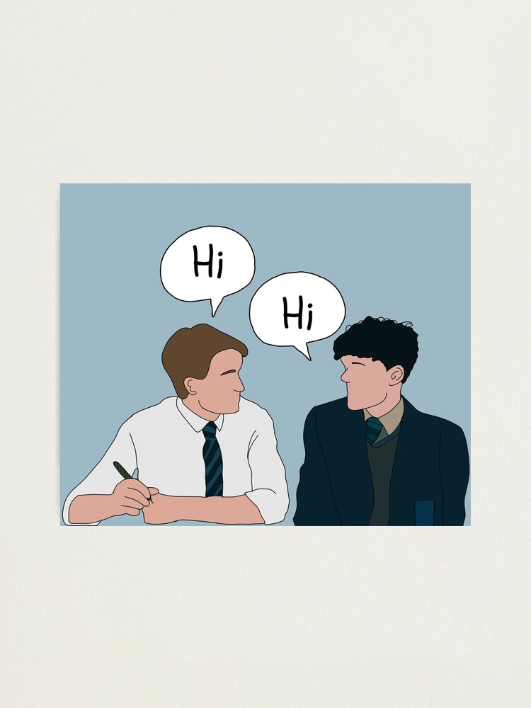 "Nick & Charlie | hi hi | heartstopper | illustration " Photographic ...