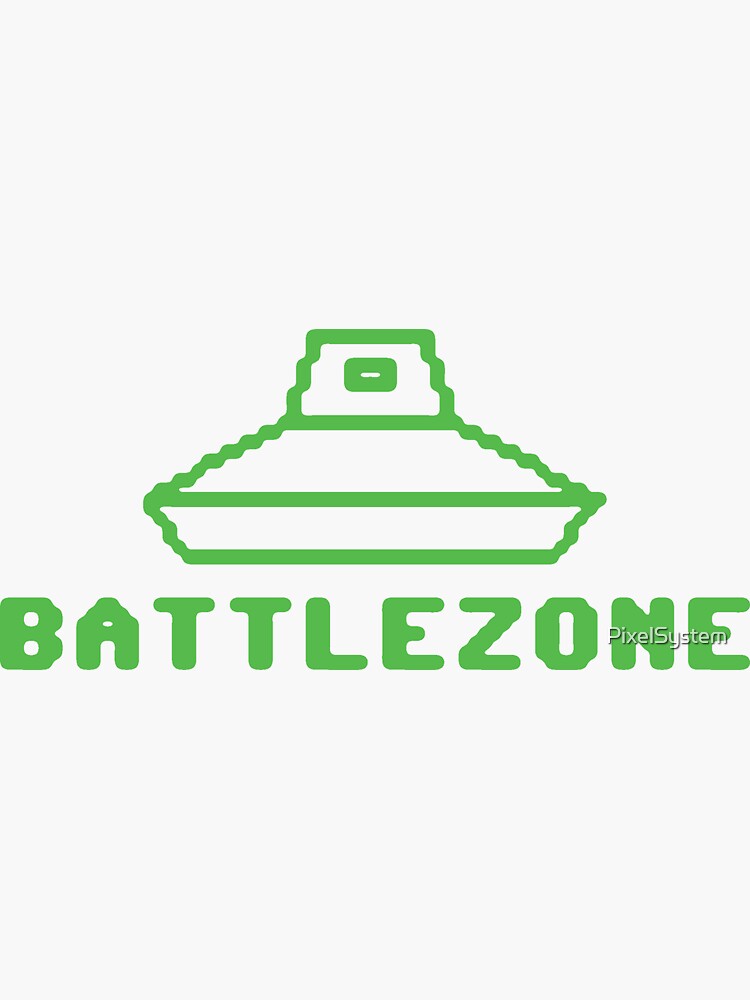 "Battlezone" Sticker by PixelSystem | Redbubble