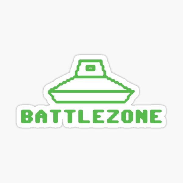 "Battlezone" Sticker by PixelSystem | Redbubble