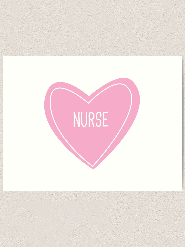 Nurse Heart Art Nurse With Heart Decal Sticker Art