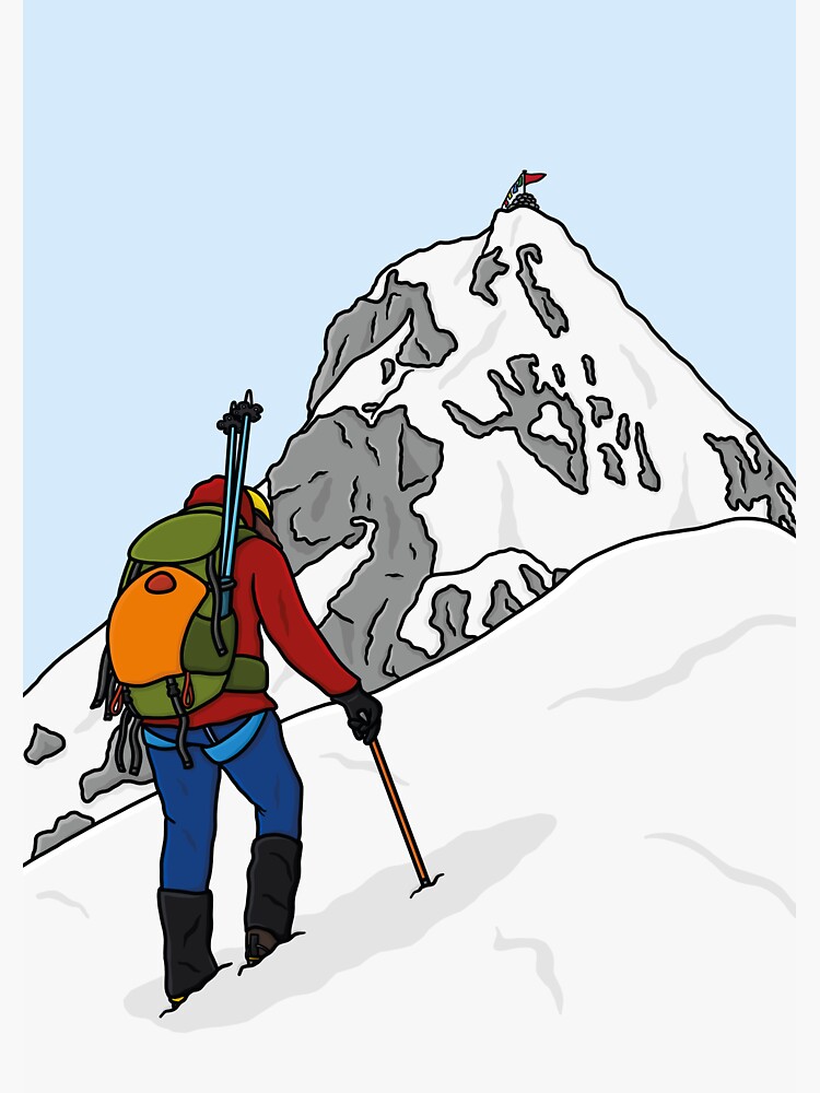 "The Summit" Sticker by OhJaye | Redbubble