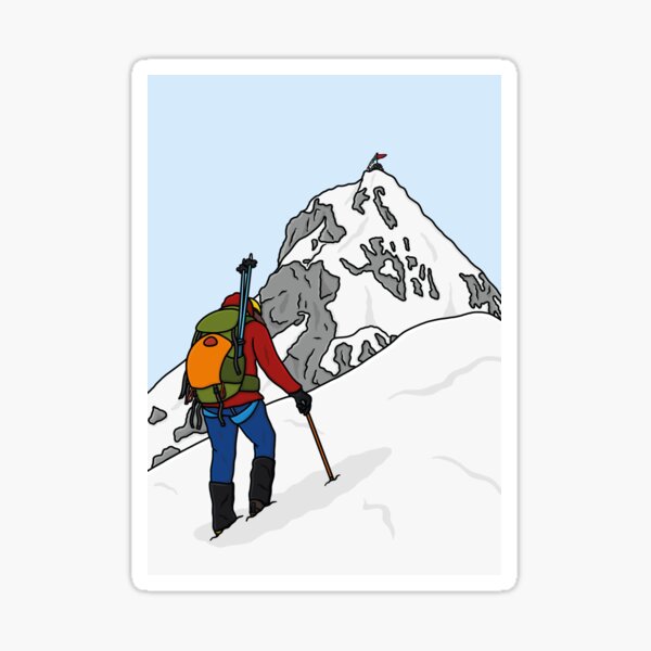 "The Summit" Sticker by OhJaye | Redbubble