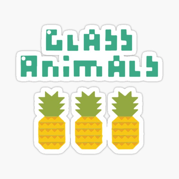 "Glass Animals" Sticker for Sale by saigejilli | Redbubble
