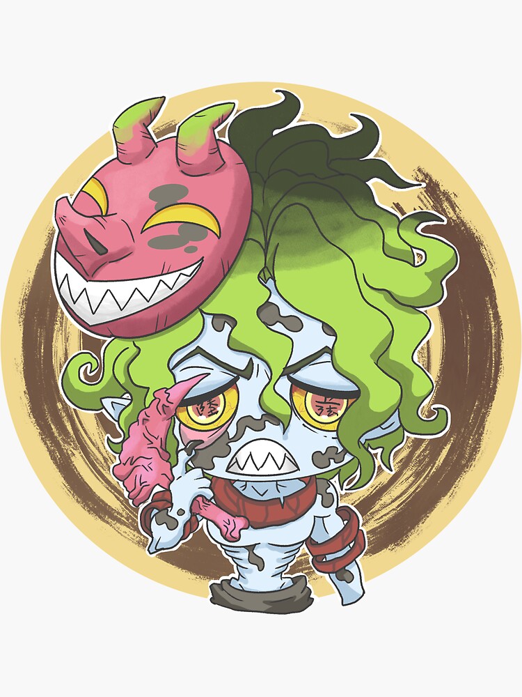 Pegatina «Demon Slayer Gyutaro Fan Art» de TheKawaiiLab | Redbubble