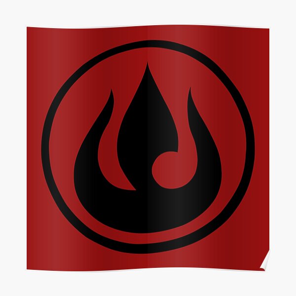 "Fire Nation" Poster for Sale by Grinalass | Redbubble