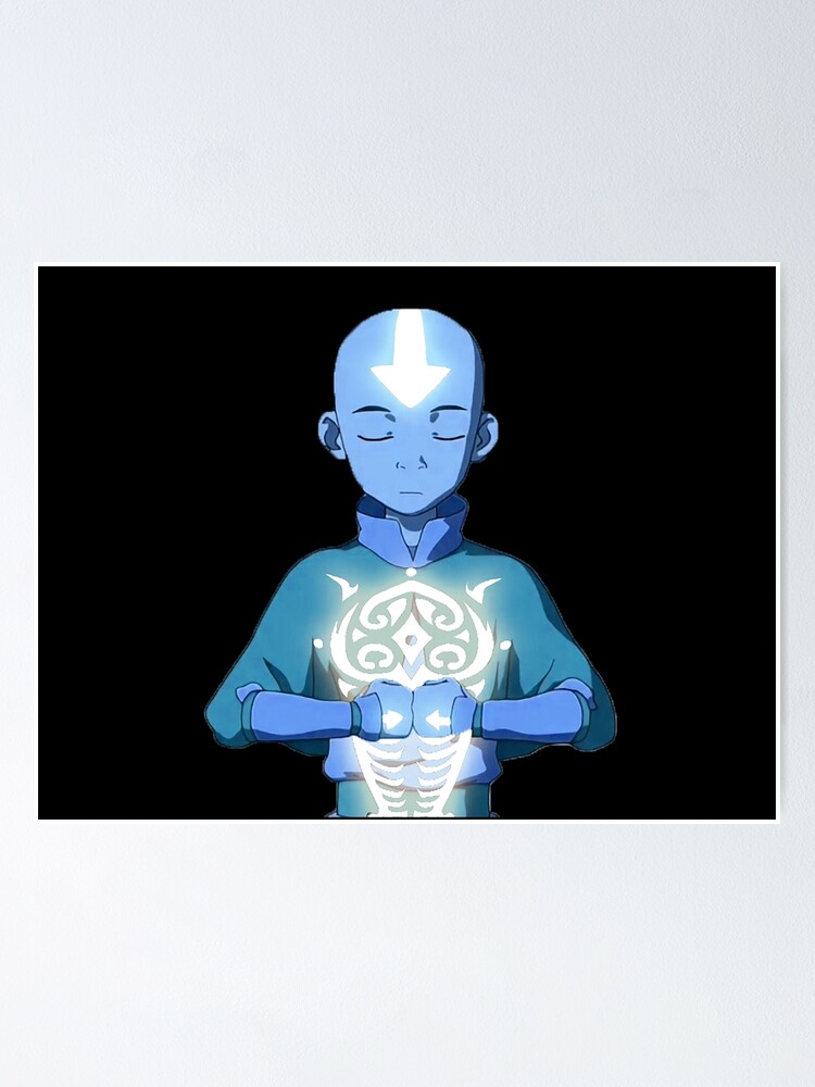 Póster «Estado de Avatar de Aang con Raava» de Grinalass | Redbubble
