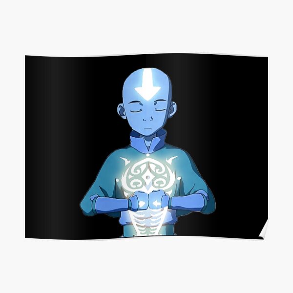 Póster «Estado de Avatar de Aang con Raava» de Grinalass | Redbubble