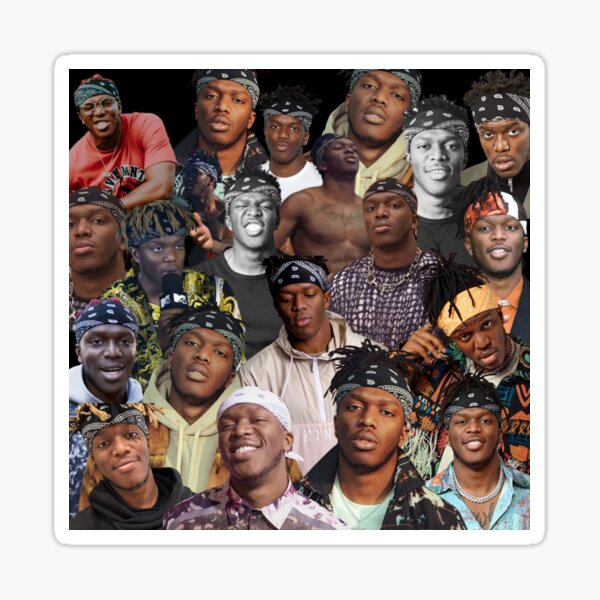 "ksi photo collage " Sticker by mahmoudrakha | Redbubble