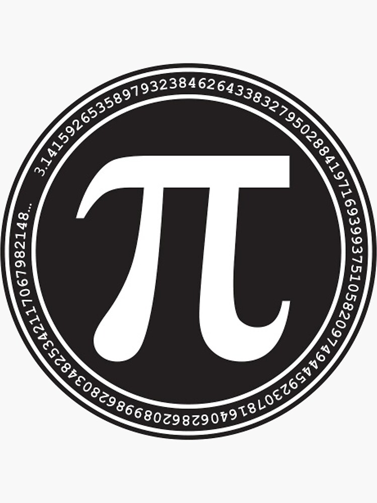 "Pi" Sticker by geek--chic | Redbubble